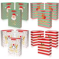 China Custom Christmas Style Gift Packaging Card Paper Shopping Bag Logo and Customization for sale