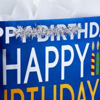 China Fully Recyclable High End Custom Printed Happy Birthday Gift Packaging Paper Bag for sale