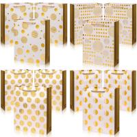 China Custom Color Accepted Gold Foil Logo Gift Craft Shopping Paper Hand Bag With Handle for sale