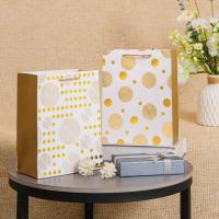 China Custom Color Accepted Gold Foil Logo Gift Craft Shopping Paper Hand Bag With Handle for sale