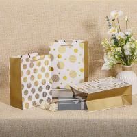 China Custom Color Accepted Gold Foil Logo Gift Craft Shopping Paper Hand Bag With Handle for sale