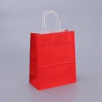 China Competitive Eco-Friendly Folding Brown Kraft Paper Shopping Bag with Customized Logo for sale