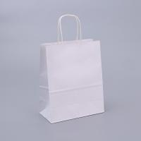 China Competitive Eco-Friendly Folding Brown Kraft Paper Shopping Bag with Customized Logo for sale