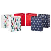 China Wenzhou Custom Luxury Merry Christmas Halloween Holiday Theme Hand Length Handle Paper Bag for sale