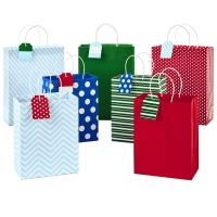 China Wenzhou Custom Luxury Merry Christmas Halloween Holiday Theme Hand Length Handle Paper Bag for sale