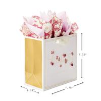 China Industrial Custom Flower Bouquet Carrier Paper Bag with CMYK 4 Color Offset Printing for sale