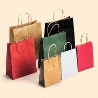 China Take Away Coffee Packaging Paper Bag with Custom Logo and Foldable Design on Kraft Paper for sale