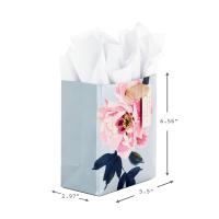China Custom Logo Flower Plated Folding Card Paper Tote Bag Made from Recycled Materials for sale