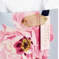 China Custom Logo Flower Plated Folding Card Paper Tote Bag Made from Recycled Materials for sale