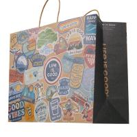 China Custom Printed Zhejiang Kraft Paper Bag With Handles for Your Own Logo Promotion for sale