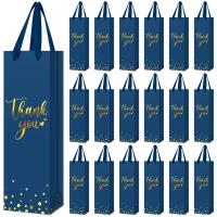 China Custom Printed Wine Packing Shopping Paper Bag For Bottle CMYK 4 Color Offset Printing for sale