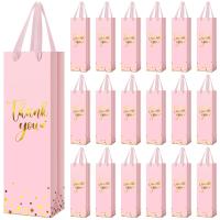 China Custom Printed Wine Packing Shopping Paper Bag For Bottle CMYK 4 Color Offset Printing for sale