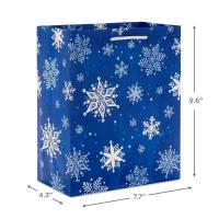 China Custom Blue Shopping Courier Paper Bag With Handle Promotion and Logo Customized Logo for sale