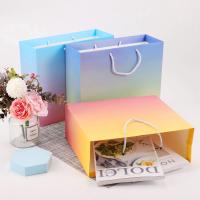China Custom Recycled Retail Carry Cardboard Boutique Shopping Gift Tote Paper Bag Ideal for sale