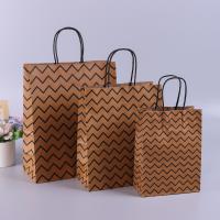 China Eco Friendly Luxury Folding Kraft Paper Shopping Bag with Custom Color Reasonable OEM for sale