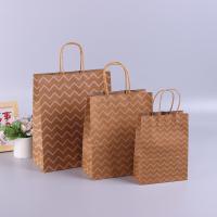 China Eco Friendly Luxury Folding Kraft Paper Shopping Bag with Custom Color Reasonable OEM for sale