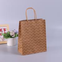 China Eco Friendly Luxury Folding Kraft Paper Shopping Bag with Custom Color Reasonable OEM for sale