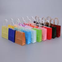 China Take Away Food Packaging Kraft Paper Bag with Your Own Logo Custom Recyclable Shopping Bag for sale