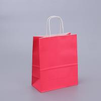 China Take Away Food Packaging Kraft Paper Bag with Your Own Logo Custom Recyclable Shopping Bag for sale