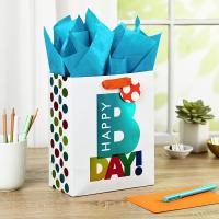 China Craft Happy Birthday Gift Bag With Customized Logo For Birthday Shopping Tote Paper Bag for sale