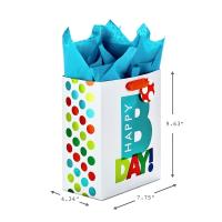 China Craft Happy Birthday Gift Bag With Customized Logo For Birthday Shopping Tote Paper Bag for sale