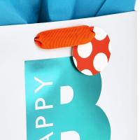 China Craft Happy Birthday Gift Bag With Customized Logo For Birthday Shopping Tote Paper Bag for sale