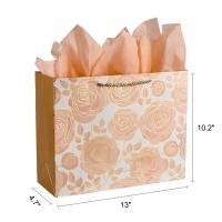 China Good Luxury Gift Packaging Paper Bag With Ribbon Handle Custom Order Accepted for sale