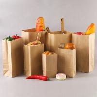 China Customized Biodegradable Kraft Paper Bag for Seasonal French Baguette Bread Packaging for sale