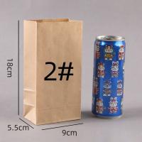 China Customized Biodegradable Kraft Paper Bag for Seasonal French Baguette Bread Packaging for sale