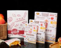 China Food Grade Coated Paper Bag for Take Away Fast Food French Fries Burger Sandwich Snacks for sale