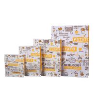 China Food Grade Coated Paper Bag for Take Away Fast Food French Fries Burger Sandwich Snacks for sale