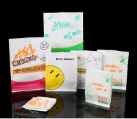 China Custom Design Logo Grease Proof Snack Food Takeout Kraft Paper Bag for Take Away for sale