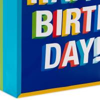 China CMYK Printing Custom Printed Shopping Paper Bag With Logo for Birthday Celebration for sale