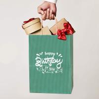 China Customized Logo Accepted Kraft Paper Bags With Handles for Daily and Storage for sale