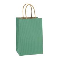 China Customized Logo Accepted Kraft Paper Bags With Handles for Daily and Storage for sale