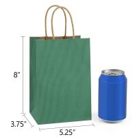 China Customized Logo Accepted Kraft Paper Bags With Handles for Daily and Storage for sale