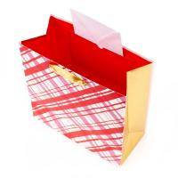 China 2024 Custom Valentine's Day Red Gift Shopping Paper Bags With Your Own Logo Custom for sale