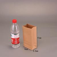 China Custom Order Accepted Food Grade Kraft Paper Bag Without Handle for Bread Packaging for sale