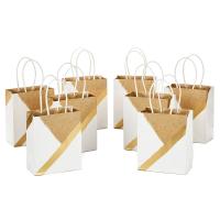 China CMYK 4 Color Offset Printing Kraft Paper Shopping Bags With Your Own Logo Custom De Papel for sale