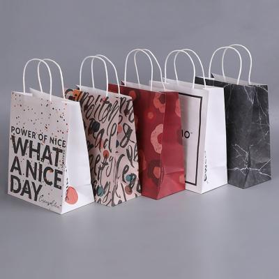 China Custom Handle Shopping Bag Food Kraft Paper Bags for All Your Packaging Needs for sale