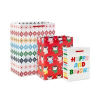 China Custom Printed Cute Cartoon Gift Packaging Shopping Paper Bag with Folding Style for sale