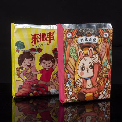 China Eco-friendly Bio-degradable Insulated Kraft Paper Bag for BBQ Custom Color Accepted for sale