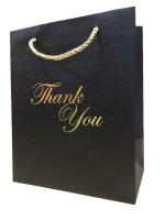 China Large Luxury Custom Black Shopping Paper Bags For Gift Packaging Jewelry Clothes Boutique for sale