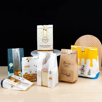 China Wenzhou Provides Kraft Paper Bag With Window for Olive Oil Packaging at Affordable for sale