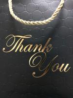 China Large Luxury Custom Black Shopping Paper Bags For Gift Packaging Jewelry Clothes Boutique for sale