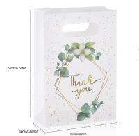China Custom Luxury D Cut Gift Paper Bag For Boutique With CMYK Printing And Color Options for sale