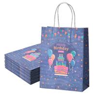 China Custom Order Accepted Affordable Kraft Paper Bags for Happy Birthday Candy Packaging for sale