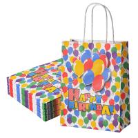 China Custom Order Accepted Affordable Kraft Paper Bags for Happy Birthday Candy Packaging for sale