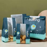 China Golden Kraft Paper Bag With Window For Homemade Bread Logo Customized Logo CANDY for sale