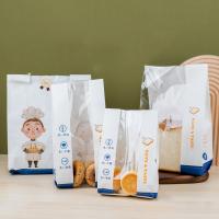 China Golden Kraft Paper Bag With Window For Homemade Bread Logo Customized Logo CANDY for sale